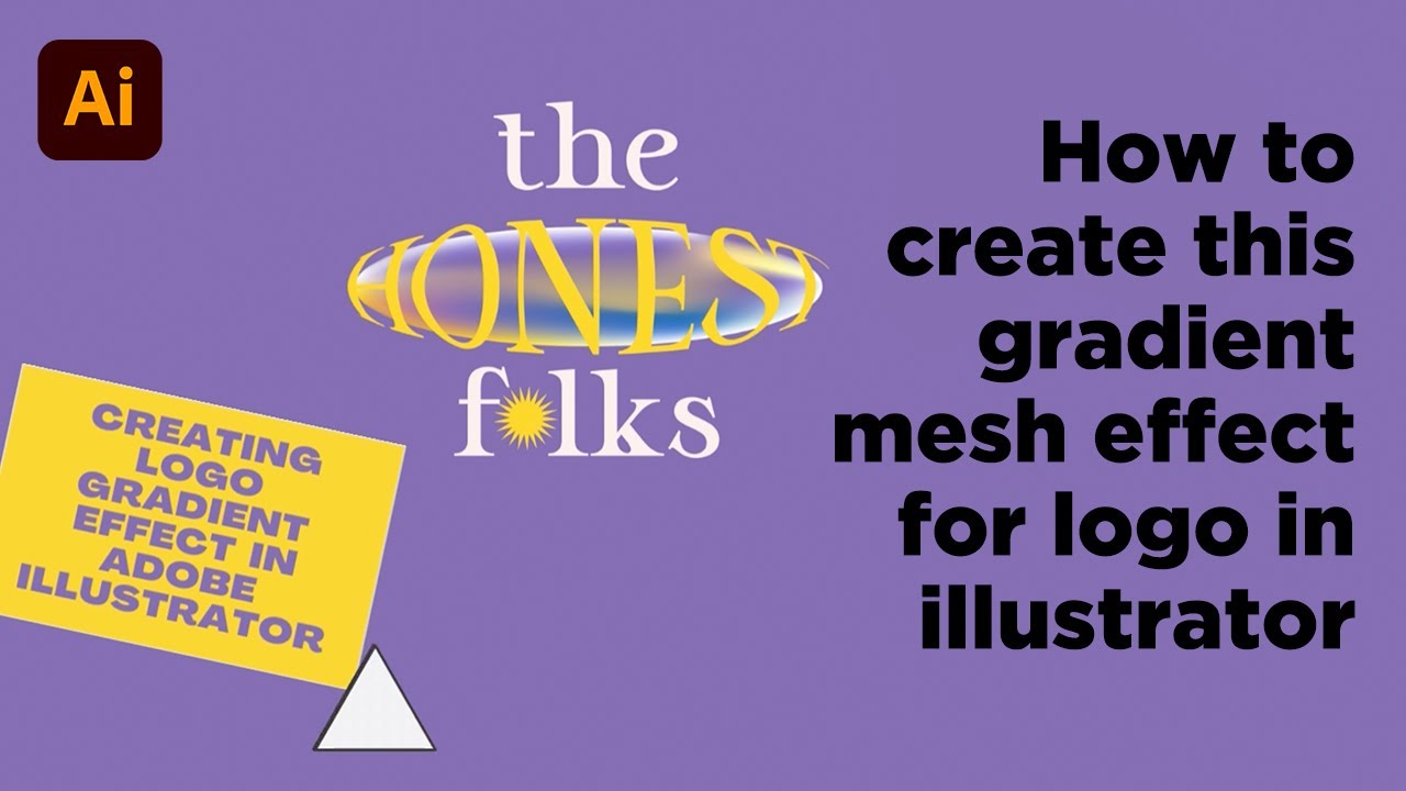 Tutorial #35: How to create gradient mesh effect for your logo in Adobe ...