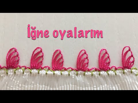 İğne oyası yeni başlayanlar için sinek kanadı modeli  yapımı-iğne oyası basit modeller