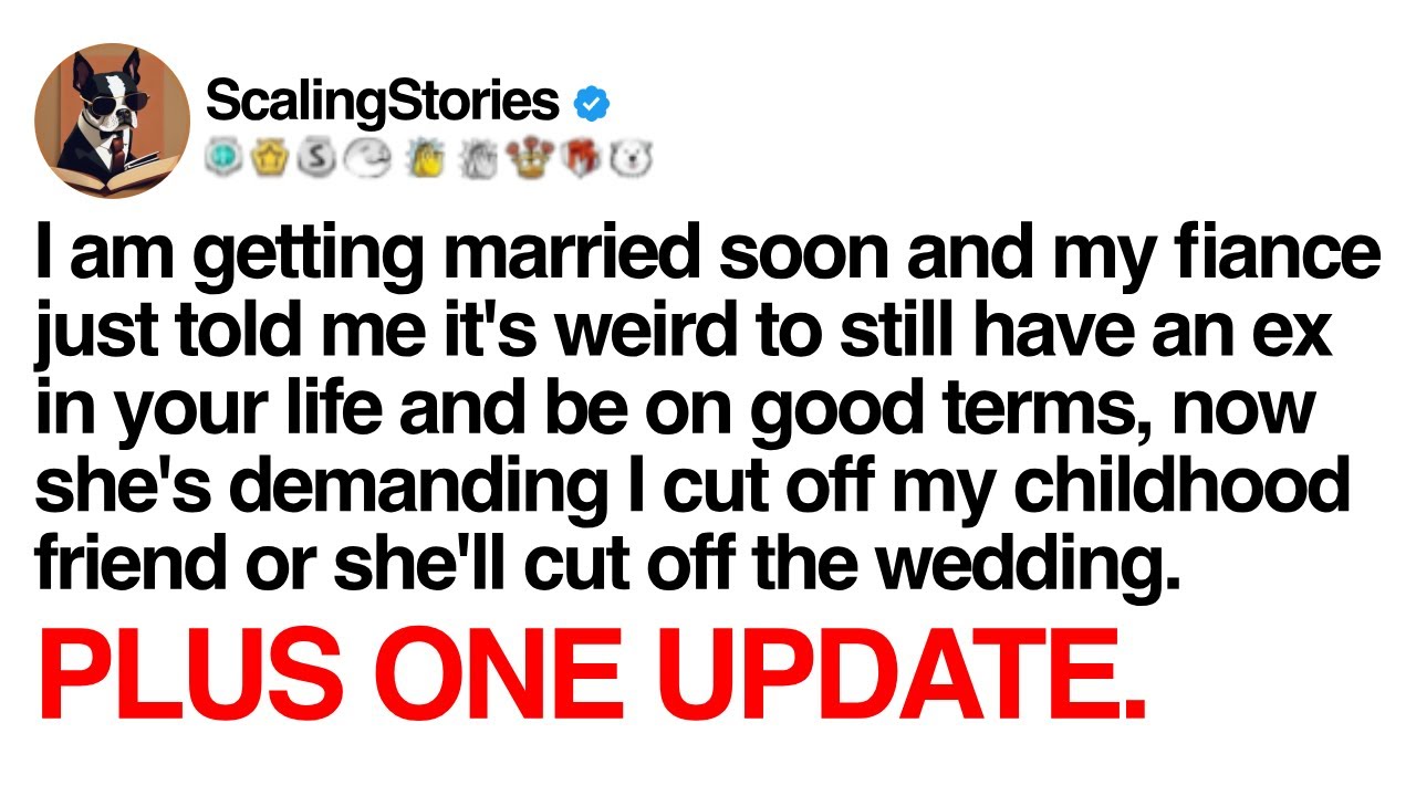 I am getting married soon and my fiance just told me it's weird to still have an ex in your life ...