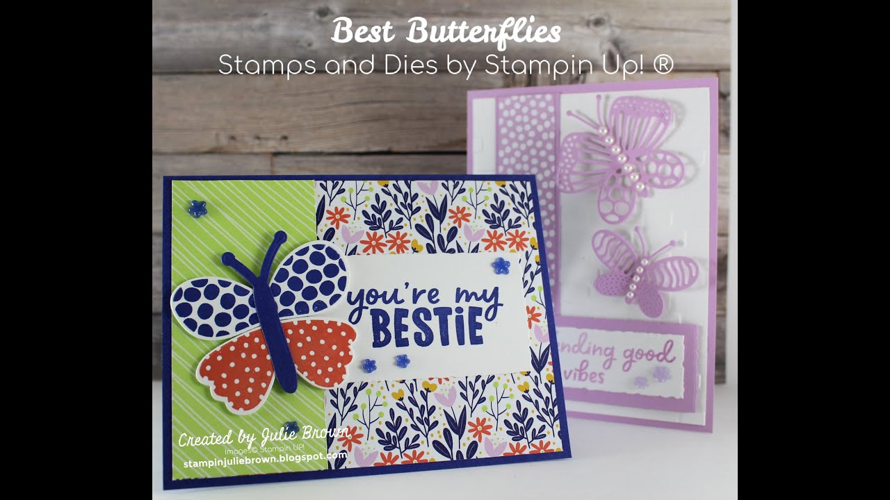 Best Butterflies Bundle by Stampin Up!® Quick and Easy! - YouTube