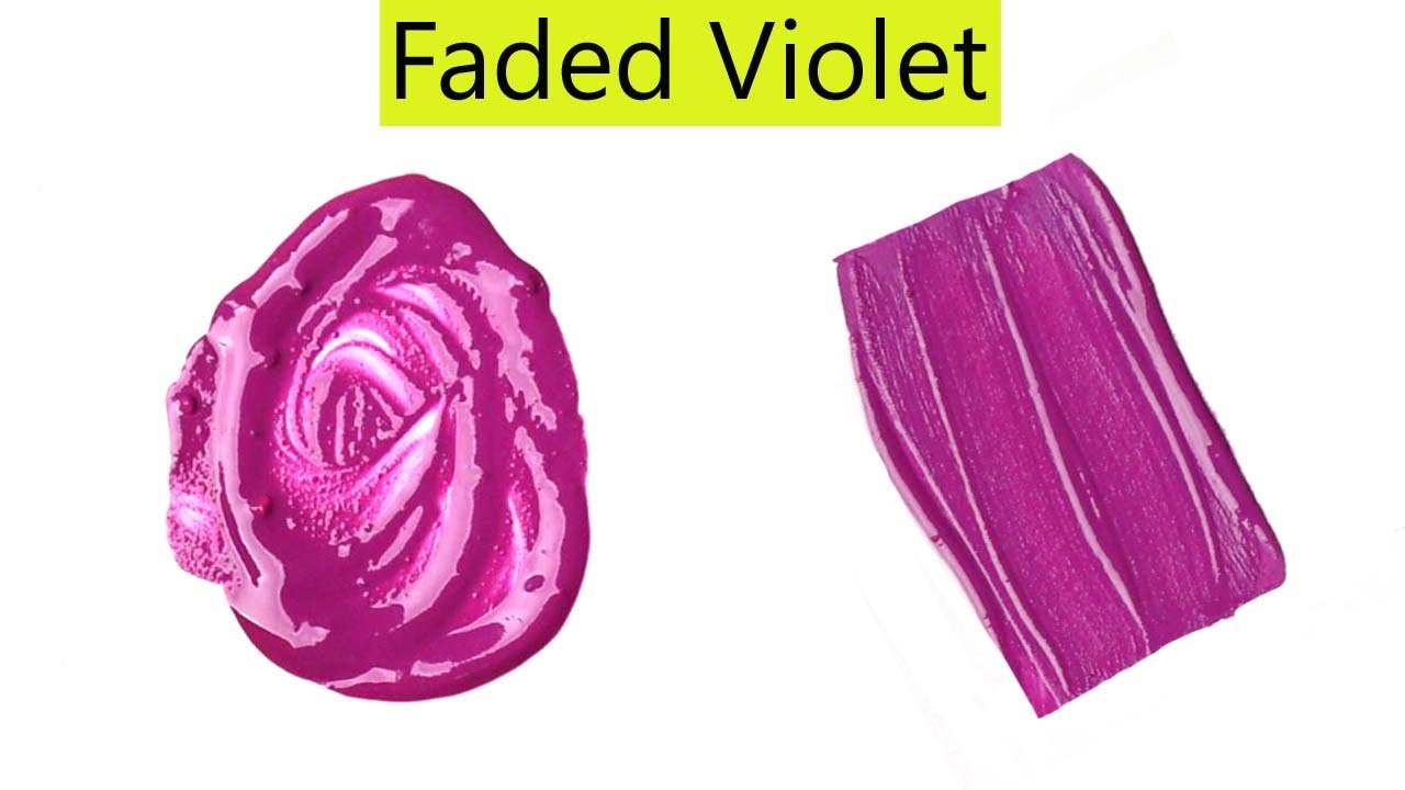 Faded Violet Color - How To Make Faded Violet Color - Color Mixing ...