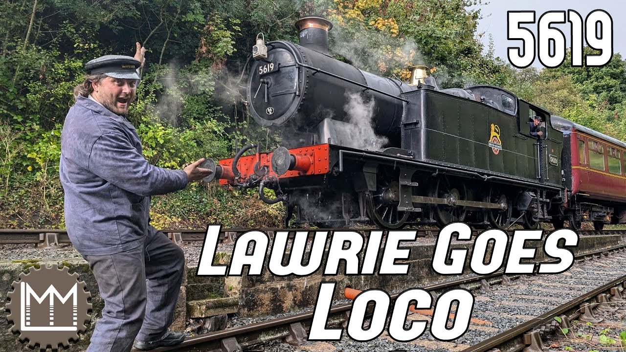 Full Preparation and Drive of a full sized ex GWR Steam Train 5619 ...