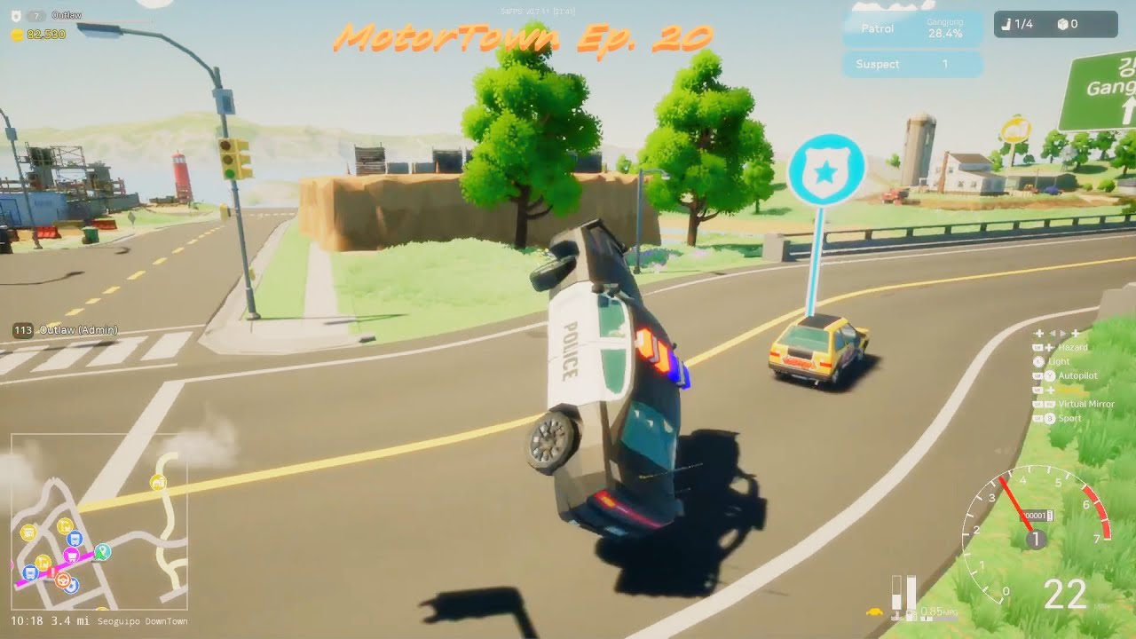 MotorTown Ep. 20// Flight of the patrol car! - YouTube
