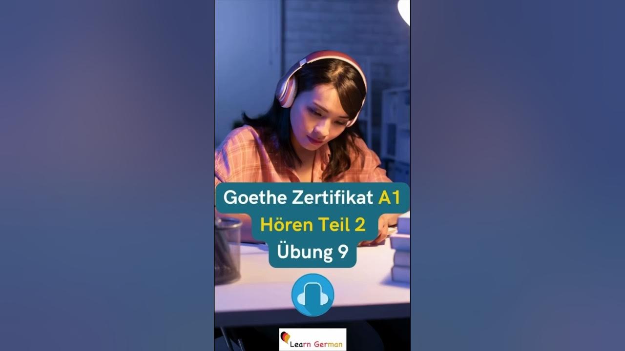 A1 Hören Teil 2 Übung 9 | Goethe Zertifikat/telc/Start Deutsch | Practice Material | # ...