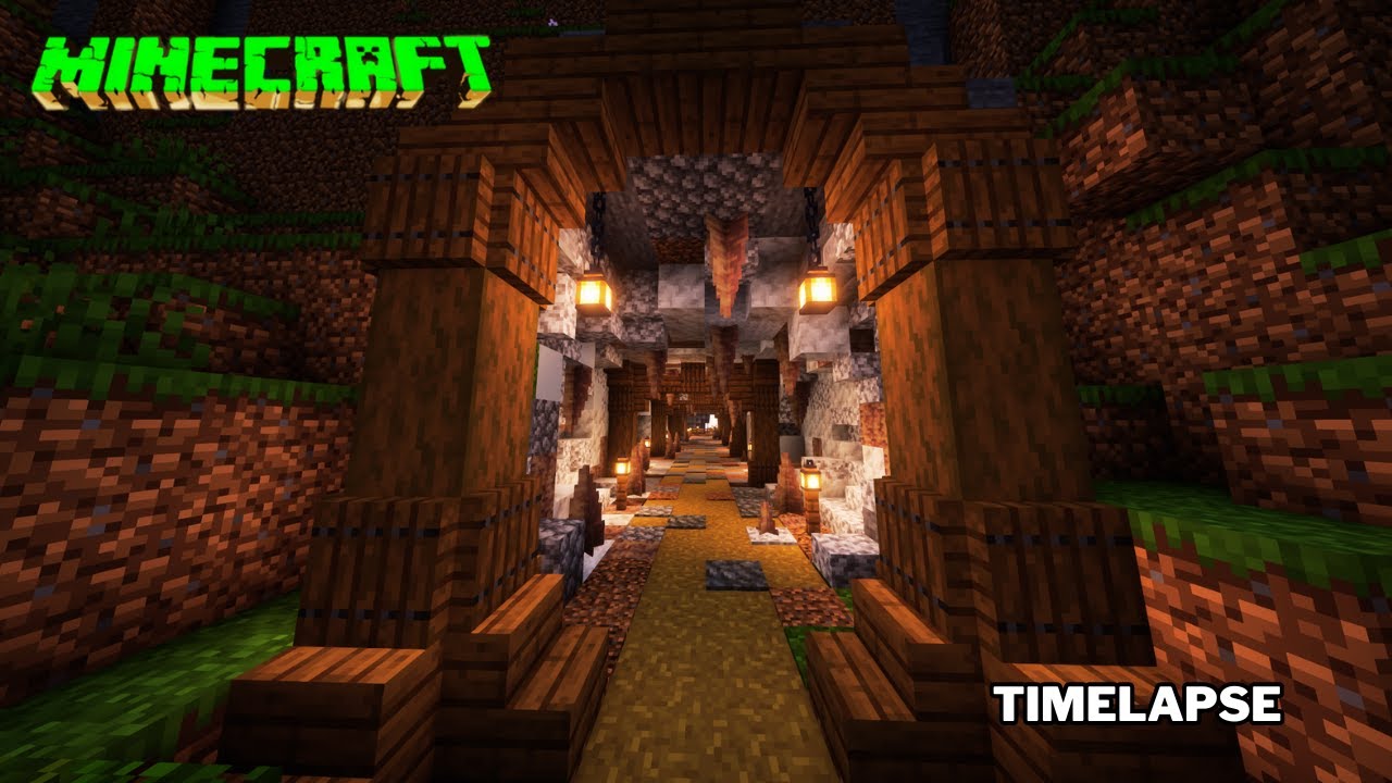 Salt Mine Tunnel Trough A Mountain [Minecraft Timelapse] - YouTube