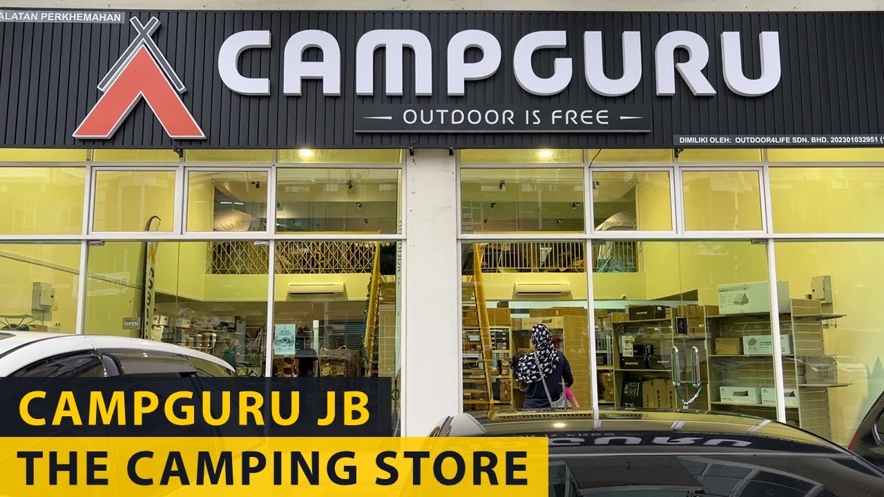 Campguru JB | The Camping Shop | Outdoor Is Free | Campers Shop - YouTube