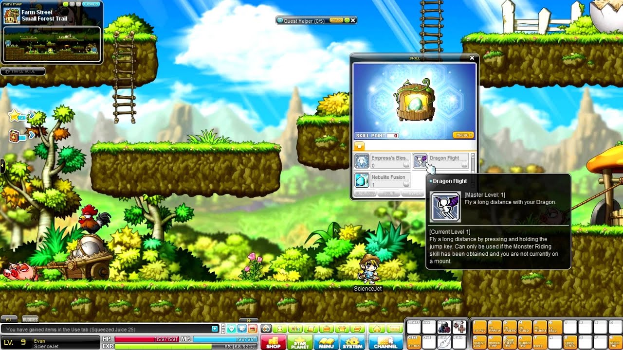 MapleStory Let's Play l Evan Class l Ep.2 - MIGHTY DRAGON (More Like a ...