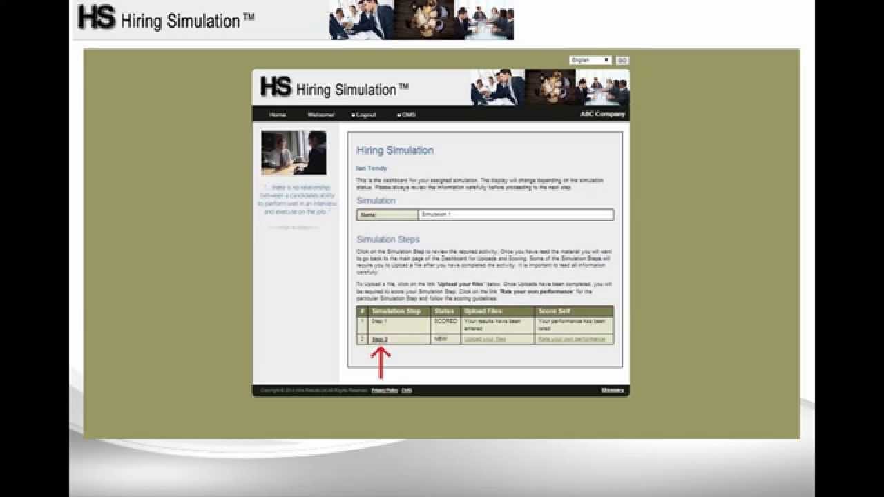 Hiring Simulation Assessment - Candidate Info - YouTube