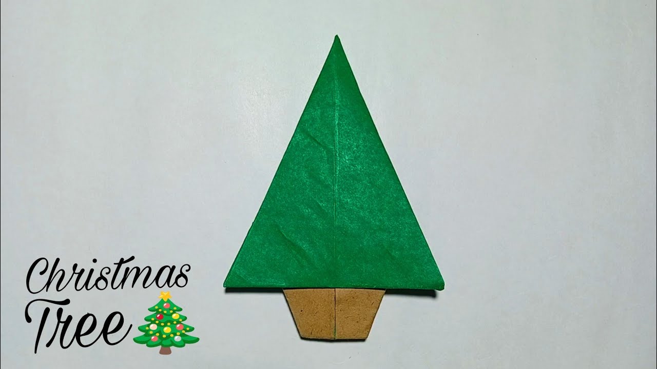 Origami Christmas Tree 🎄|| How to make a paper christmas tree origami ...