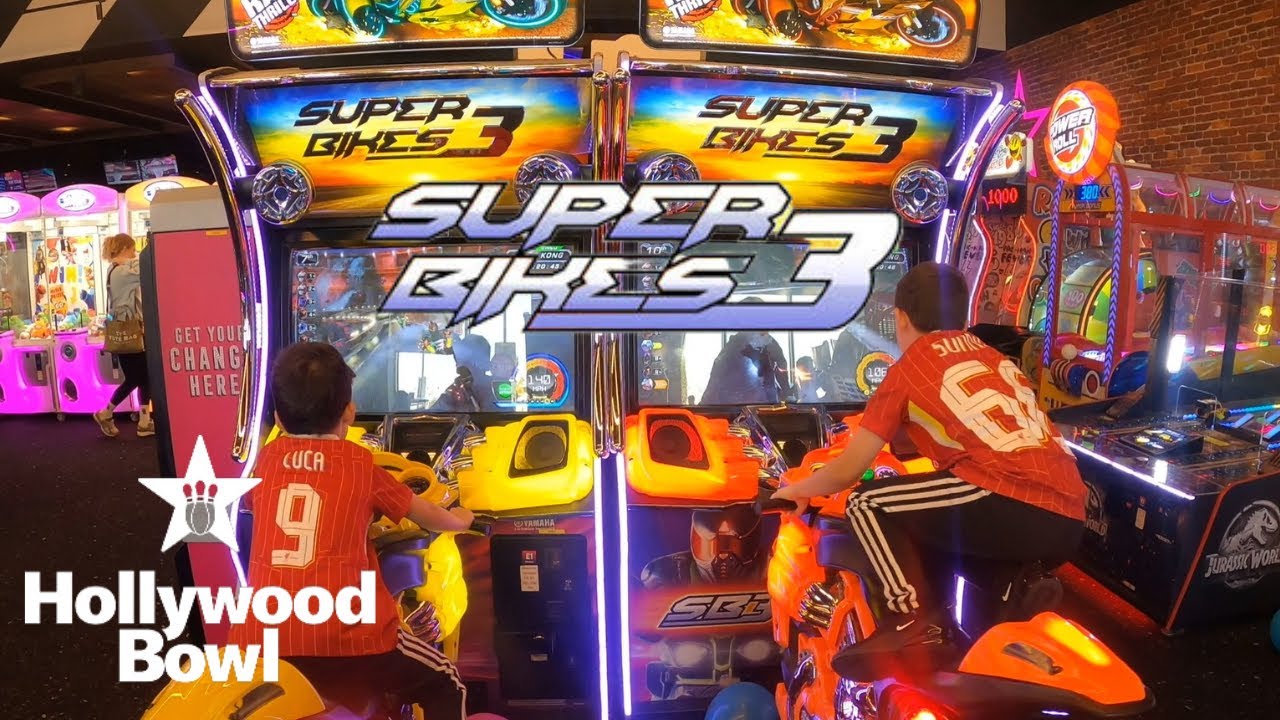 Super Bikes 3 Arcade Game - Hollywood Bowl - YouTube