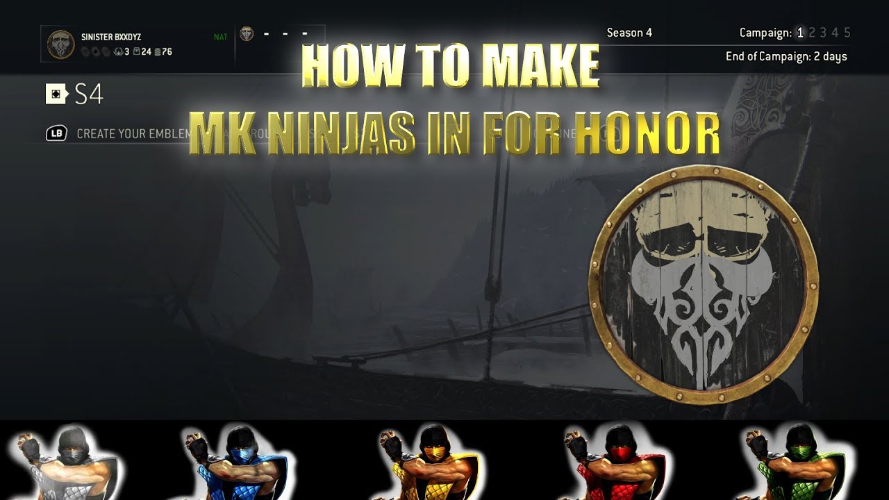 FOR HONOR: EMBLEM CUSTOMIZATION Ep.1 - YouTube