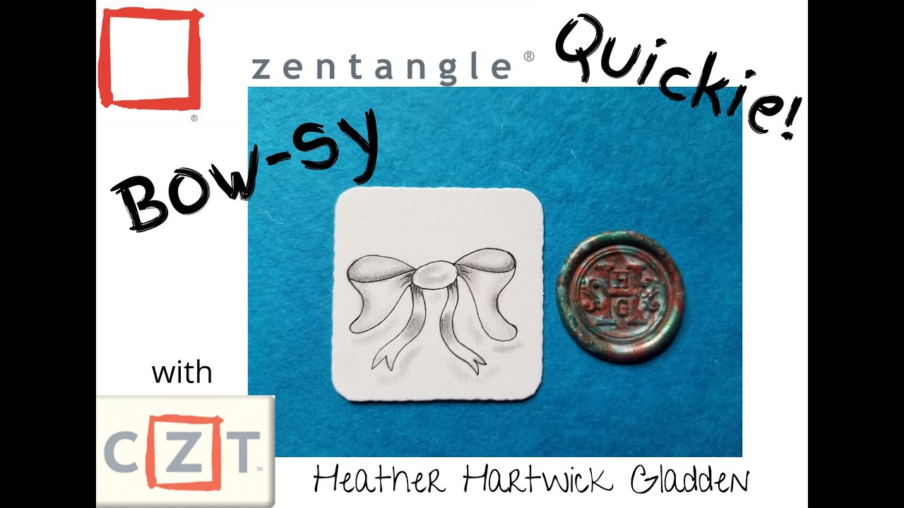 Bow-sy | Zentangle® Quickie - YouTube