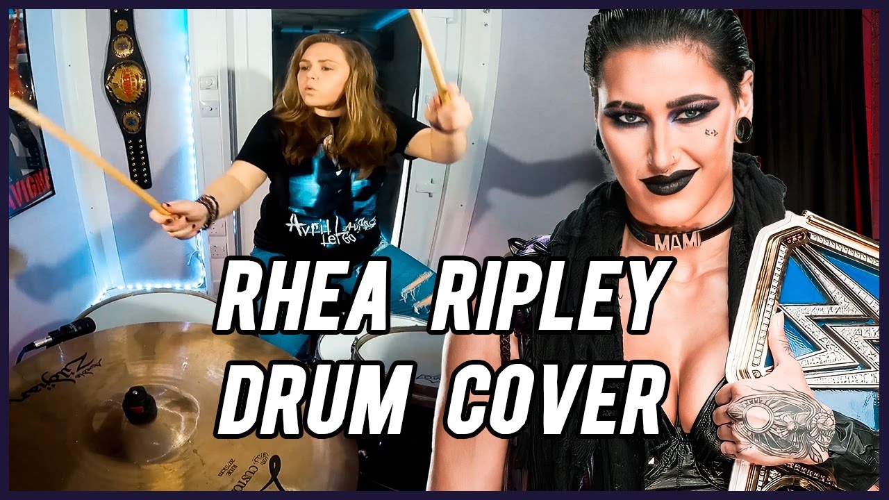 RHEA RIPLEY DEMON IN YOUR DREAMS WWE THEME DRUM COVER - YouTube