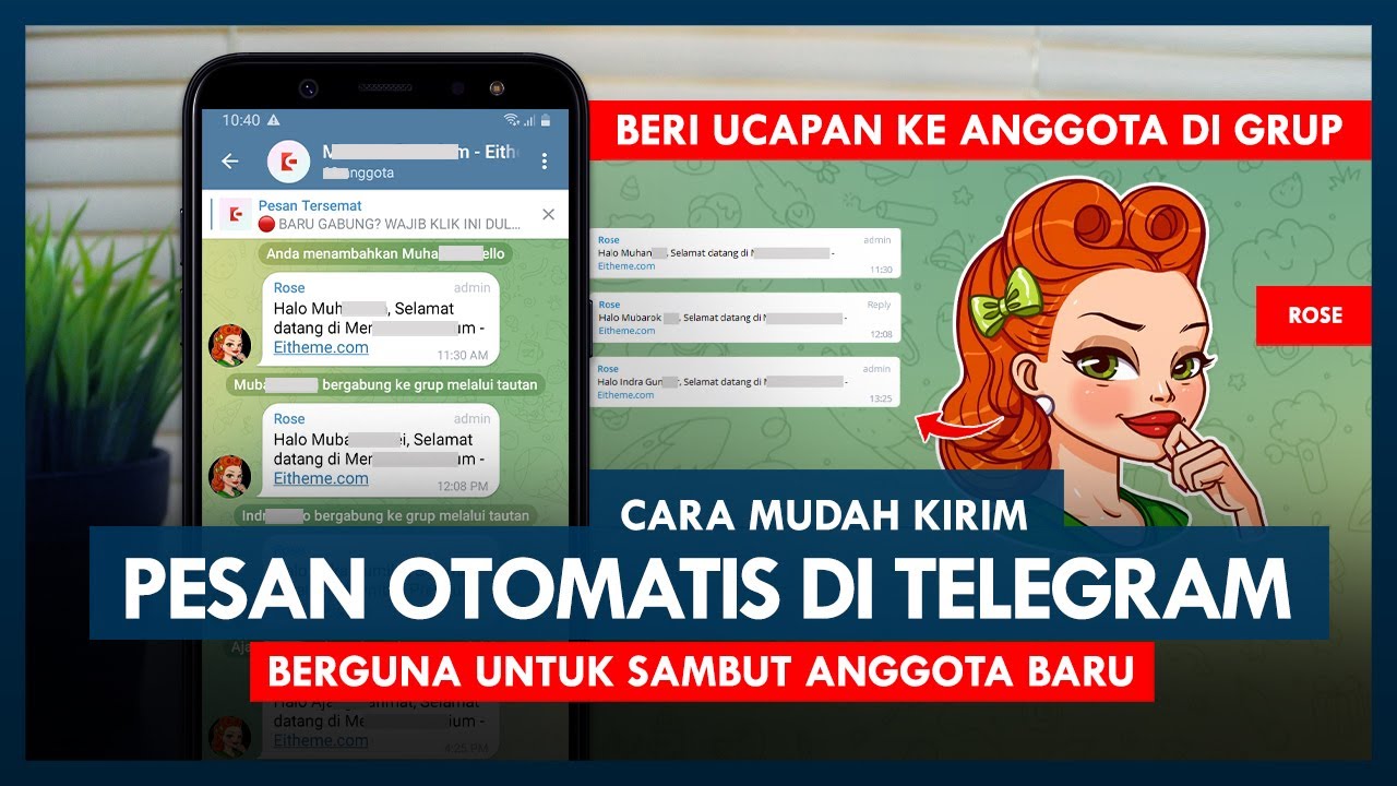 Cara Membuat Pesan Otomatis Di Telegram Setup Telegram Rose Bot YouTube Cara Membuat Pesan Otomatis Di Telegram Setup Telegram Rose Bot YouTube