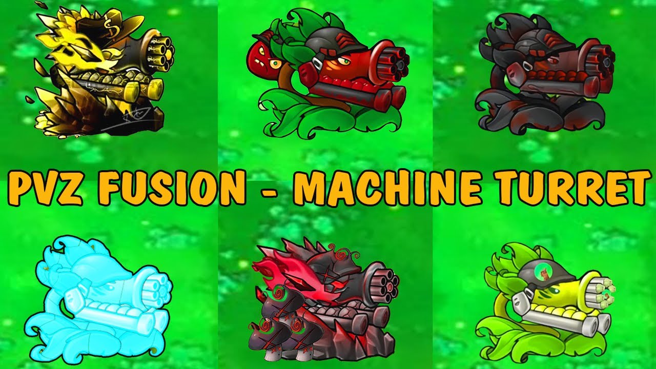 PvZ Fusion 2.6.1 – Machine Doom Turret & Golden Sun Cattail Combo vs ...