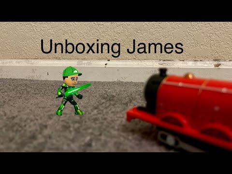 Trackmaster unboxing Push along James and Talking James - YouTube