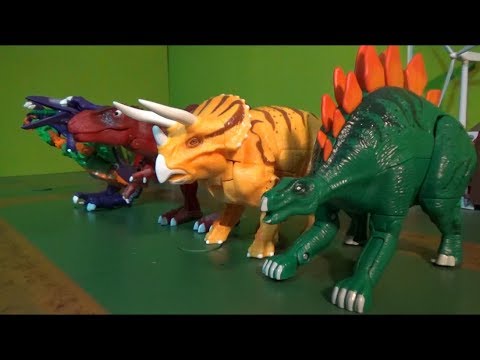헬로카봇 4마리 공룡 로봇 변신 장난감 놀이 Hello Carbot 4 Dinosaurs Robot Transformation ...