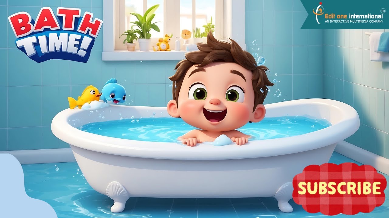 Bath Time | Fun and Cheerful Kids Rhyme | Edit One International - YouTube