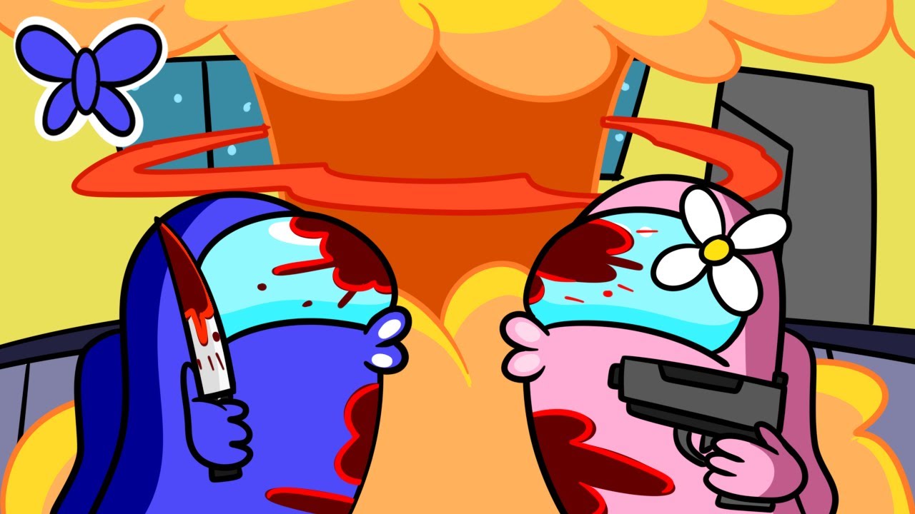 Two IMPOSTORS fall in love l Among us life animation - YouTube