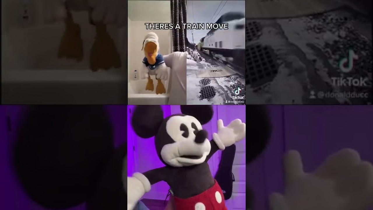 INSANE optical illusion with Donald Duck and Mickey Mouse #shorts - YouTube