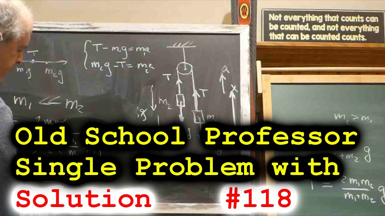 17. Mechanics, Newton 2nd Law. Rope, pulley. Part 2/3. 220118 Physics tutor - YouTube