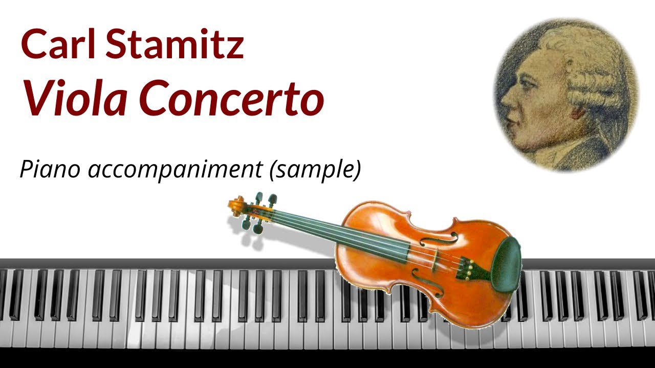 Stamitz Viola Concerto - piano accompaniment backing tracks (sample ...