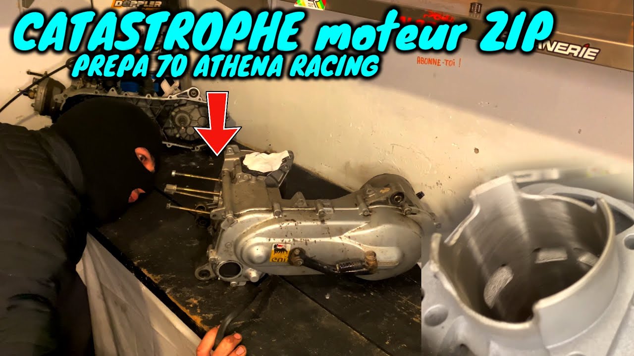 Montage Kit 70 ATHENA RACING ! Piaggio Zip - YouTube