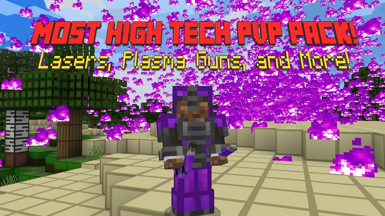 A PVP Texture Pack with Laser Guns?! MCPE - YouTube
