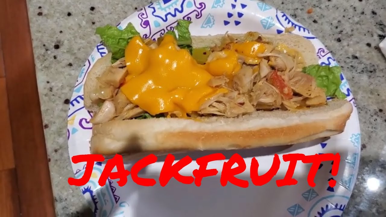 JACKFRUIT CHEESE STEAK EASY RECIPE - YouTube