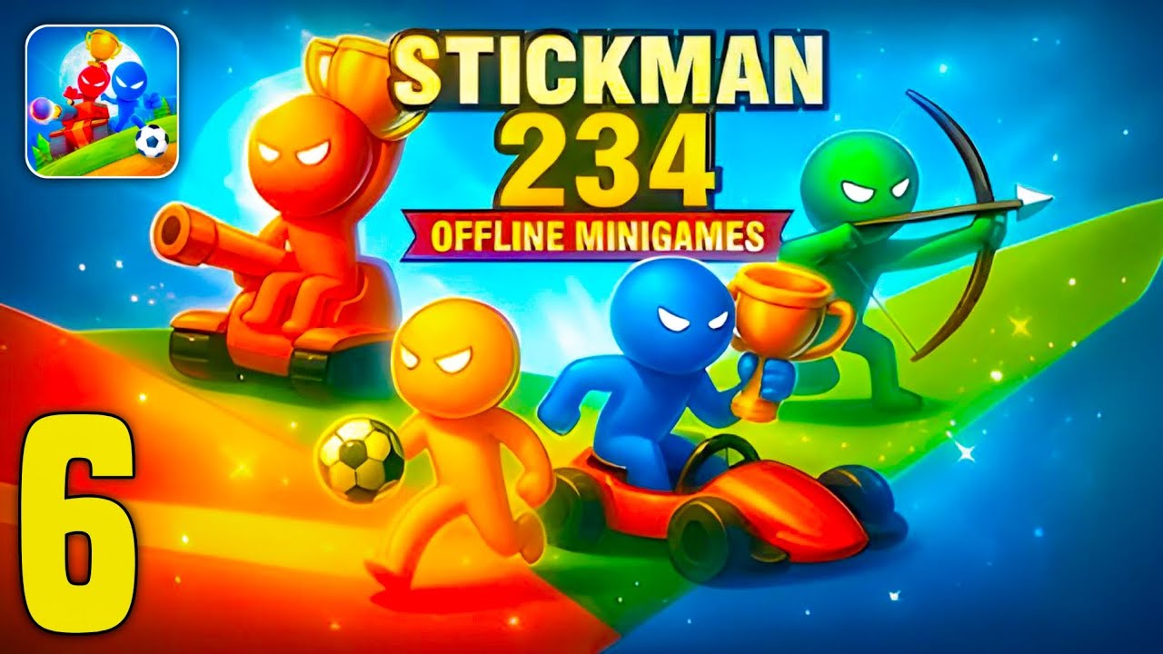 Stickman Party Gameplay Walkthrough Part 6 (iOS, Android) - YouTube