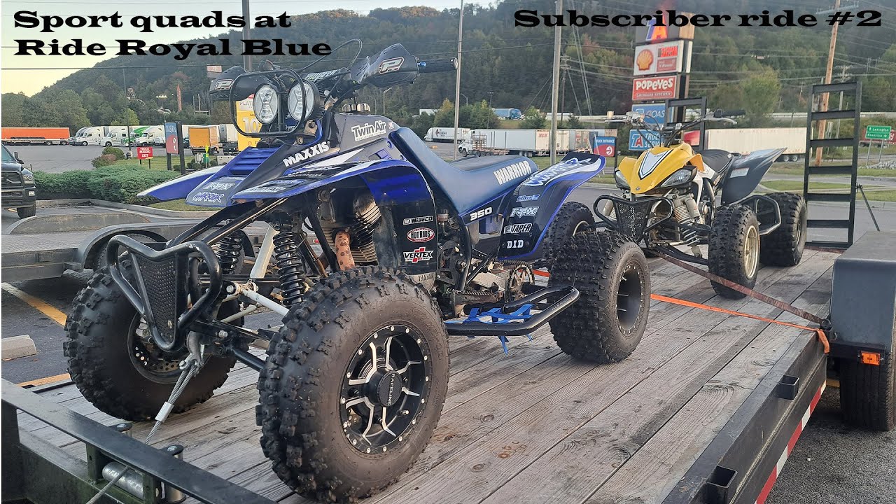 Sport quads at Ride Royal Blue (subscriber ride #2) - YouTube