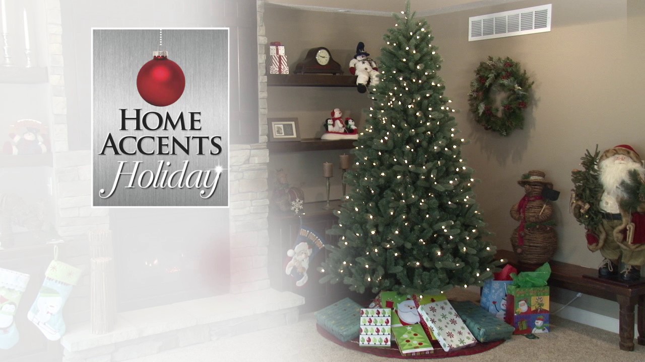 The Home Depot Blue Spruce Elegant Twinkle Tree - YouTube