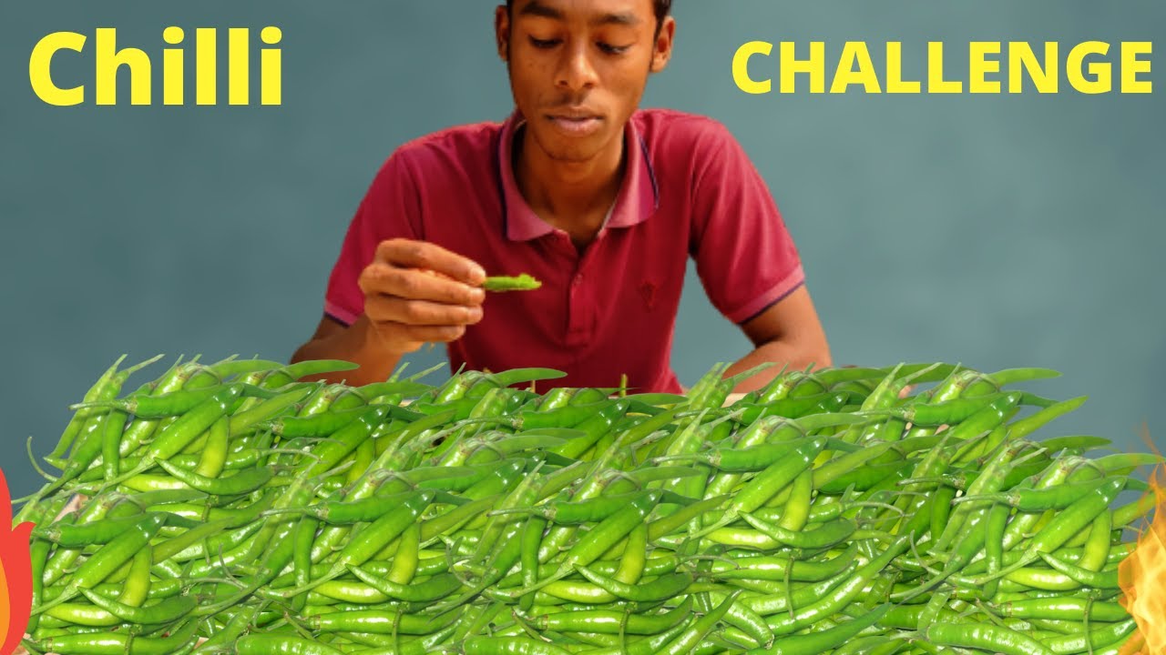 CHILLI EATING CHALLENGE | ASMR MUKBANG | HOTTEST CHILLIES GREEN ...