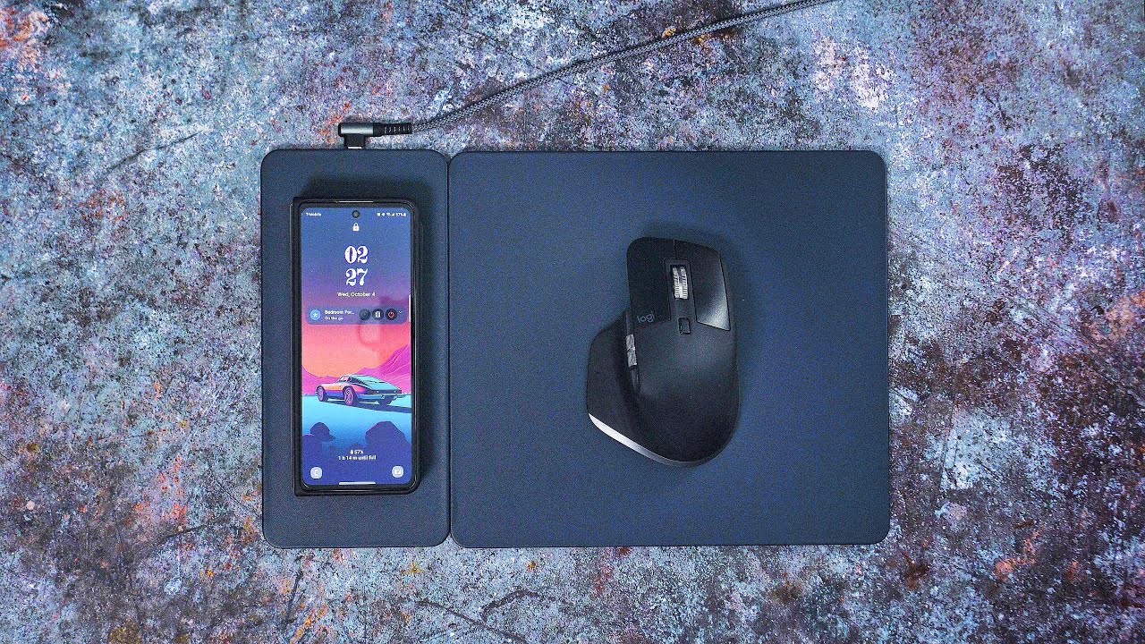 Ultra Slim Fast Wireless Charger + Mousepad - YouTube