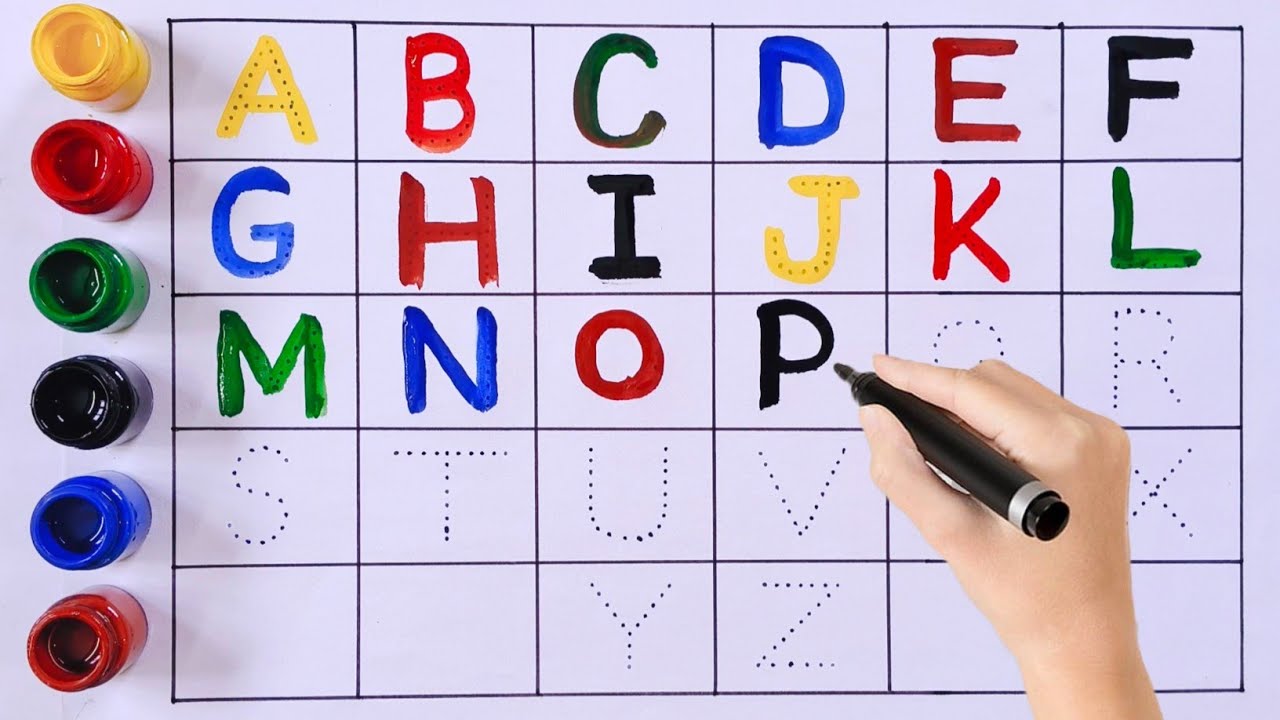 Learn ABCD Alphabets, abcde, a to z kids learn, a for apple b for ball ...