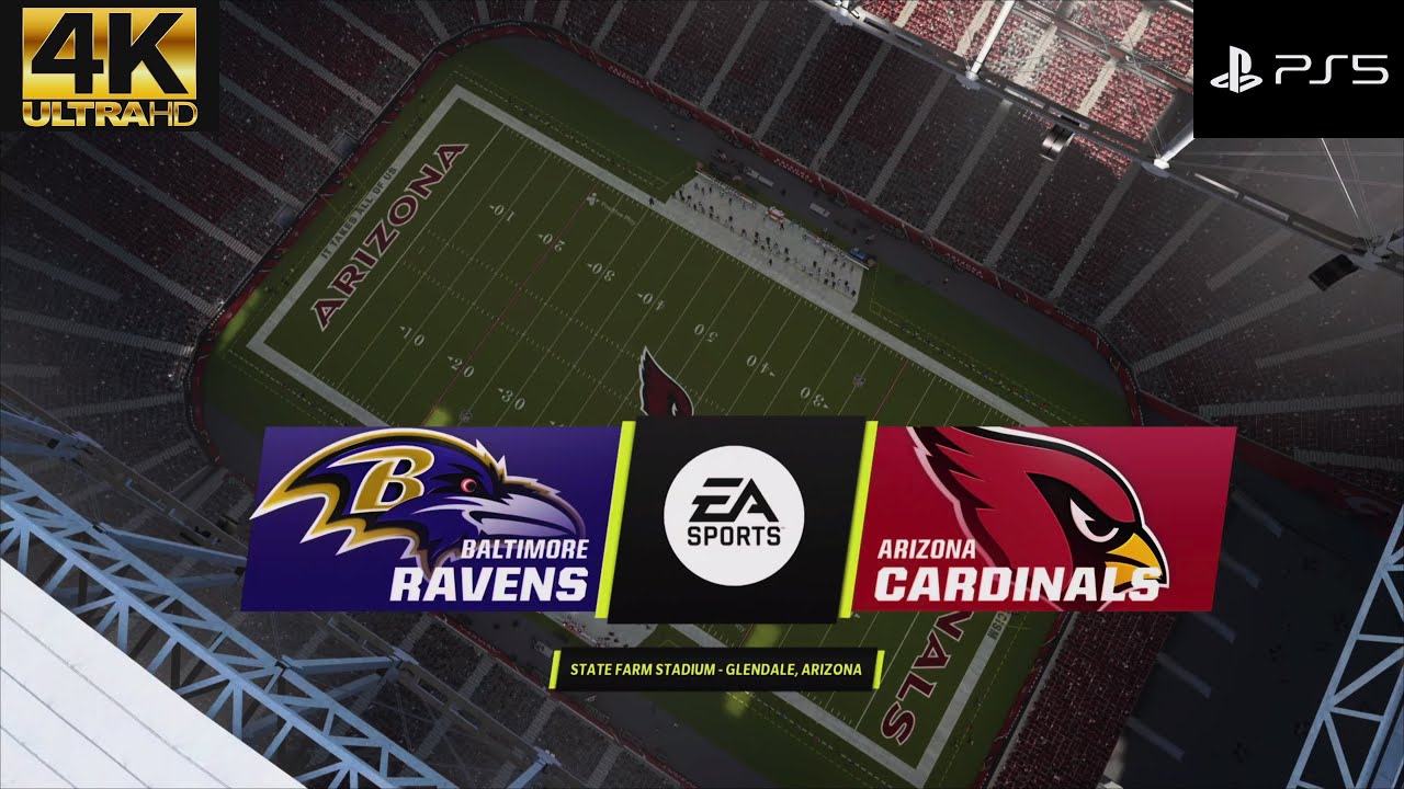 Baltimore Ravens VS Arizona Cardinals Madden 23 PS5 Ranked Head To Head ...
