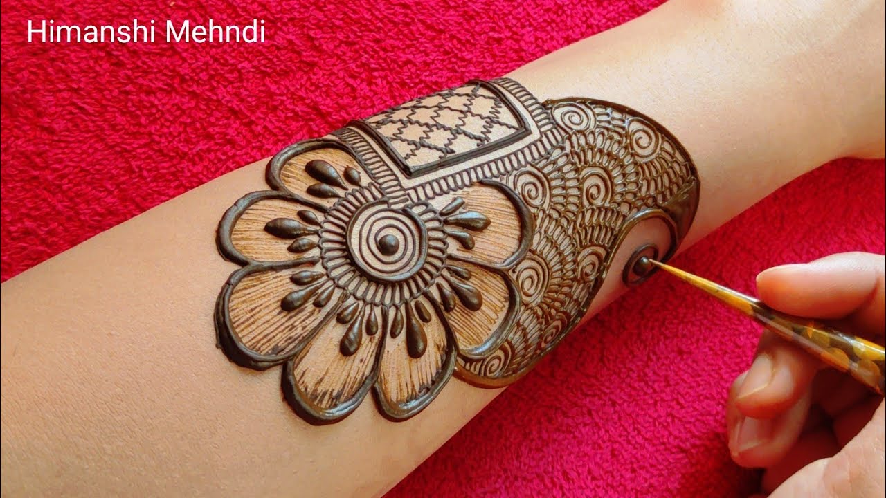 New very easy beautiful mehndi designs | mehandi ka design back hand ...