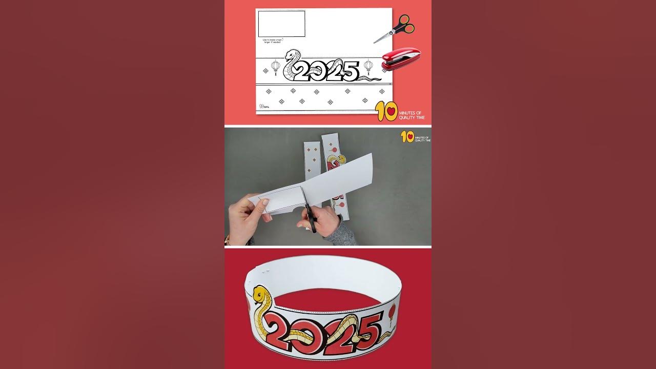 2025 Year of the Snake Headband Craft - YouTube
