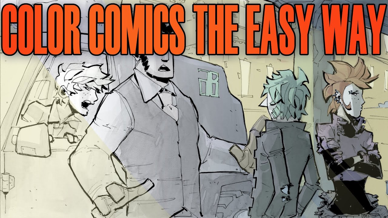 Comic Coloring Tutorial for Comics and Graphic Novels - YouTube