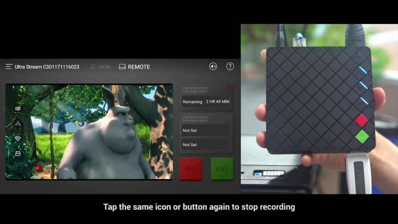 How to use Ultra Stream to record videos to a USB flash drive or a ...