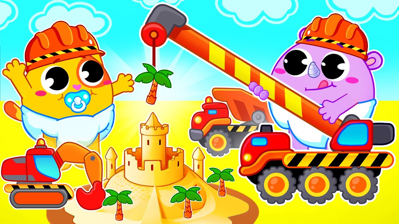 🚧👦👧🔧Little Babies Construction Workers Song + More Kids Songs & Nursery ...