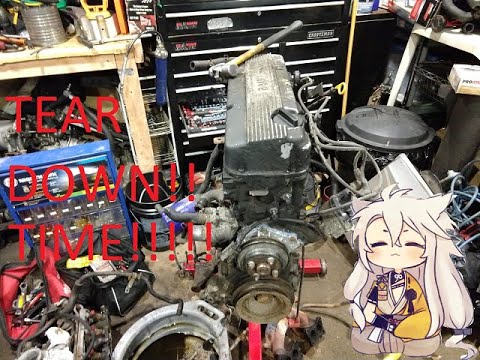 Tearing Down The Engine On a Nissan Hardbody - YouTube