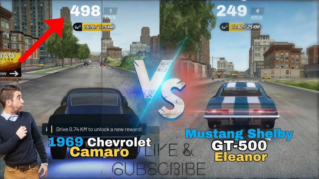 1969 Chevrolet Camaro VS Mustang Shelby GT-500 Eleanor || Extreme Car ...