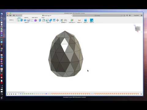 Fusion360 Tutorial: How to model a faceted egg (how to create from ...