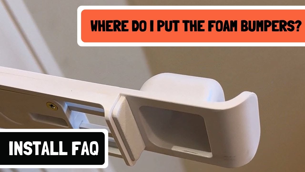 Where do I use the foam door bumpers that come with the Door Buddy Door ...