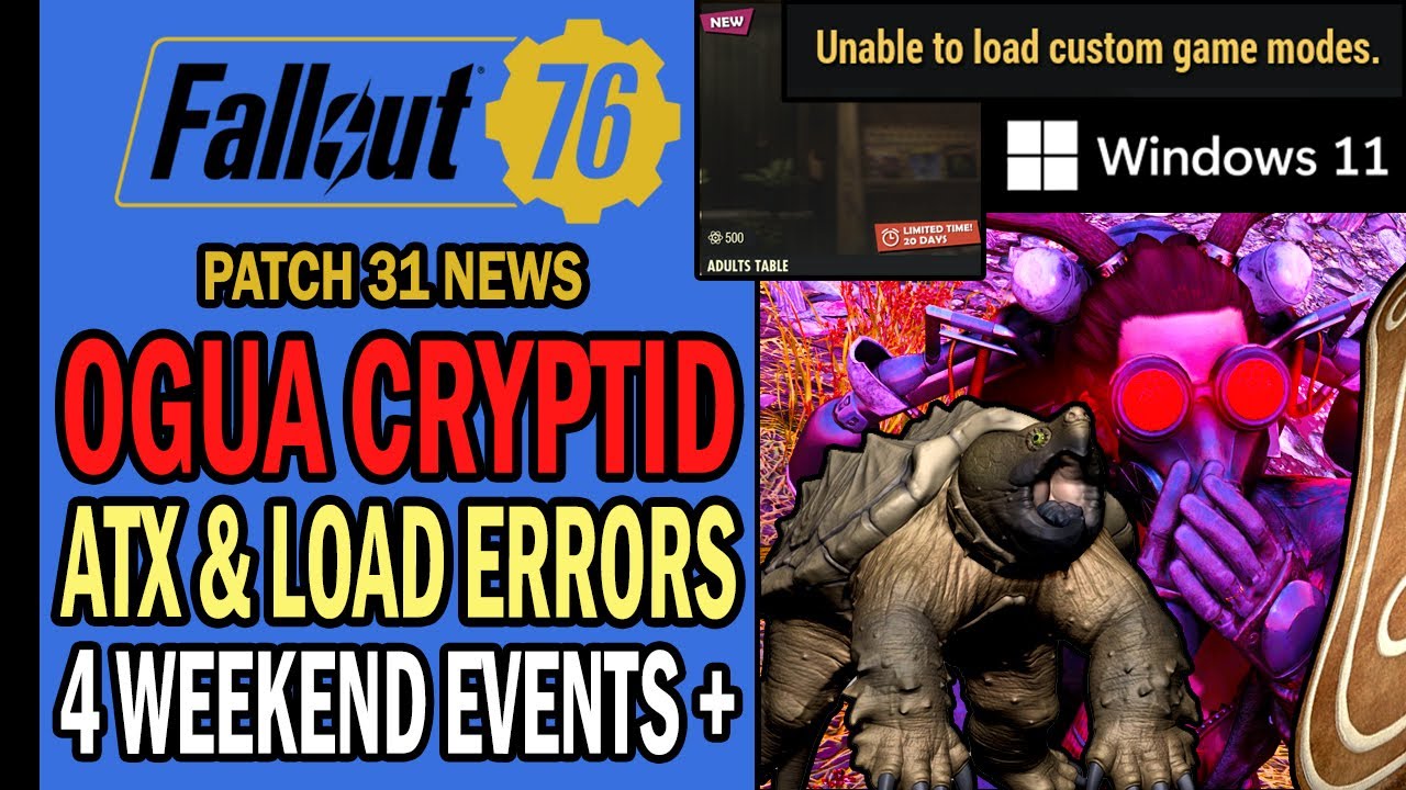 Gingerbread Walls? 4 EVENTS! Load Errors, ATX Bugs, Ogua Cryptid, Win11 ...