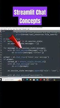 streamlit concept. messages in session state#coding #openaiassistant #openaiapi #python # ...