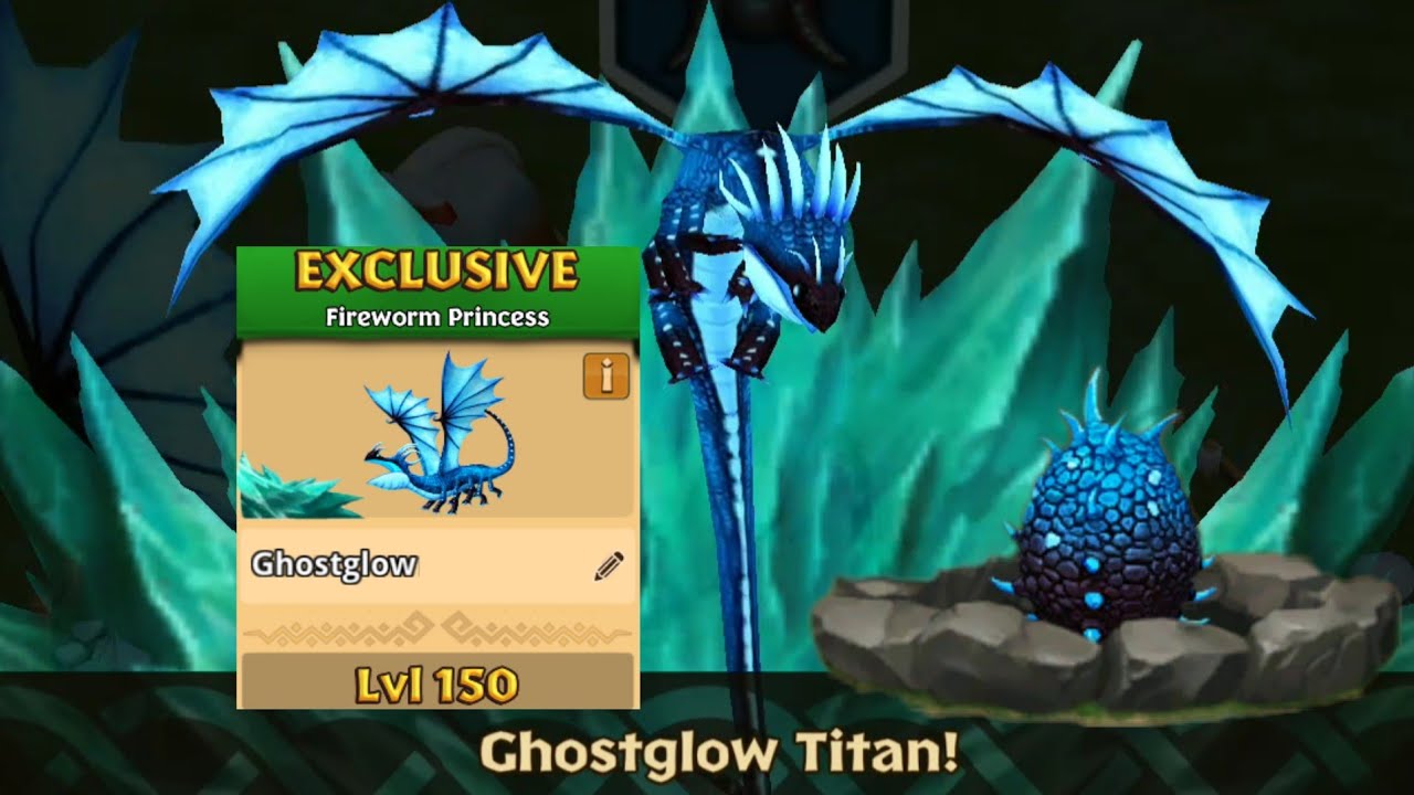 Ghostglow Max Level 150 Titan Mode - Exclusive Fireworm Princess ...