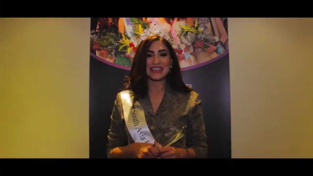 Sadaf Sultani Miss South Asia UK 2014 - English Message - YouTube