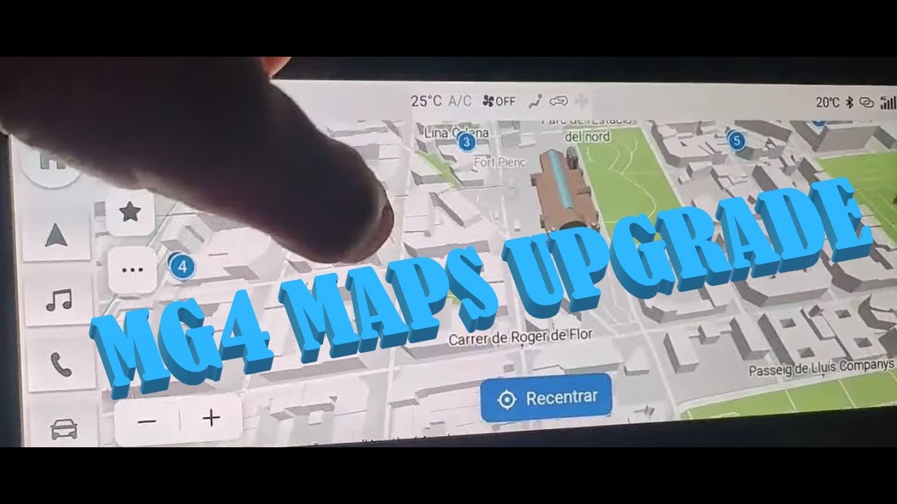 PROCESO ACTUALIZACIÓN MAPAS MG4 - YouTube